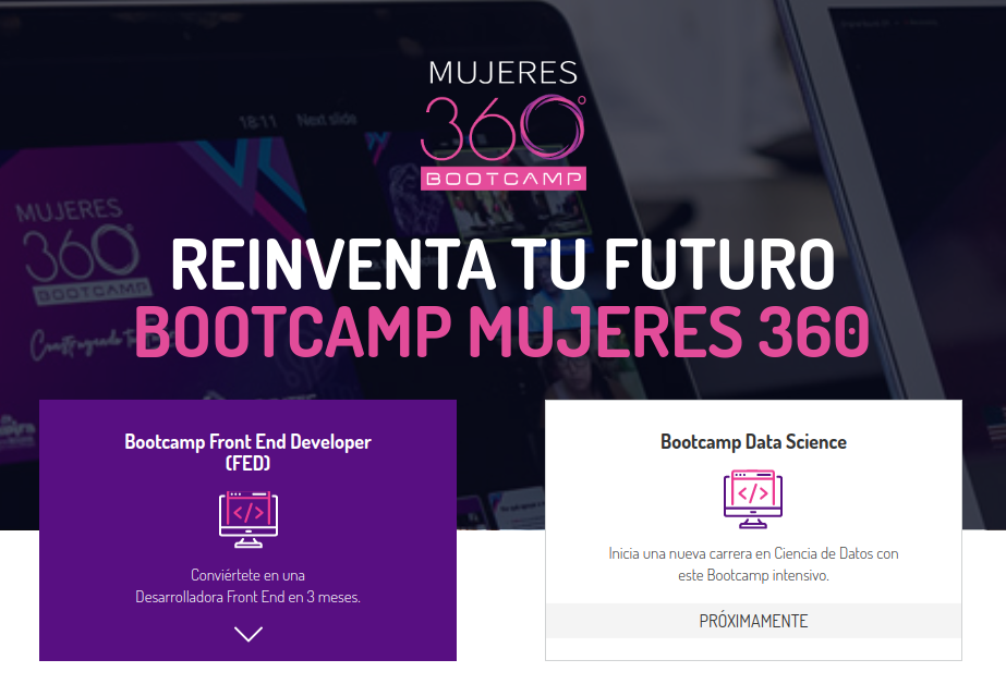 Bootcamp Mujeres 360 - Reinventa tu futuro.